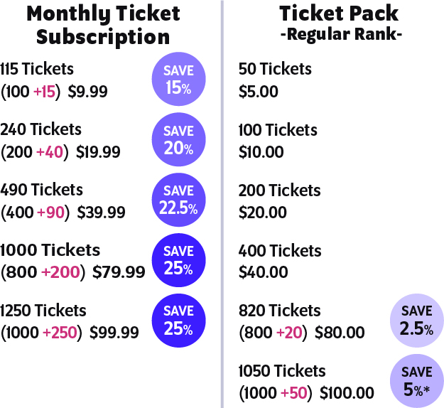 Unlock savings with a Monthly Ticket Subscription | Coolmic